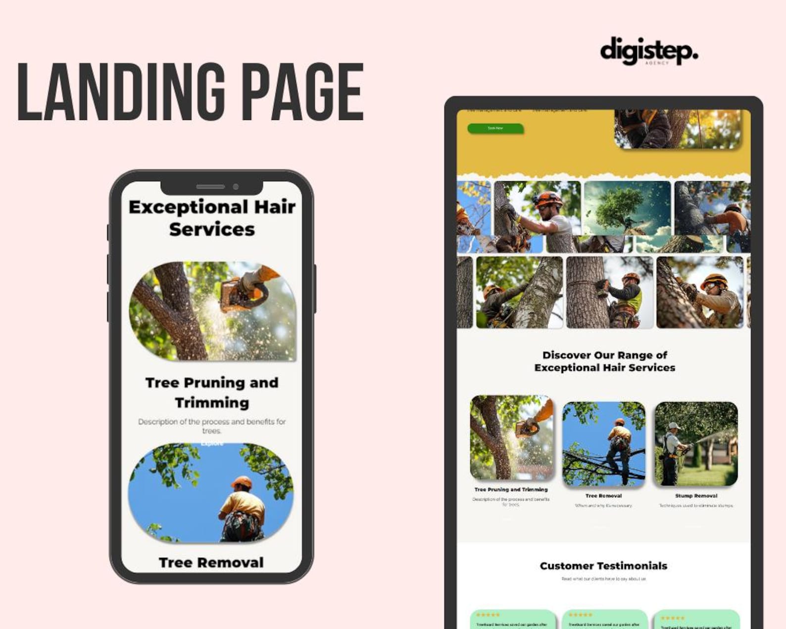 Wix Tree Service Website | Landscaping Services Wix Layout, Gardening ...