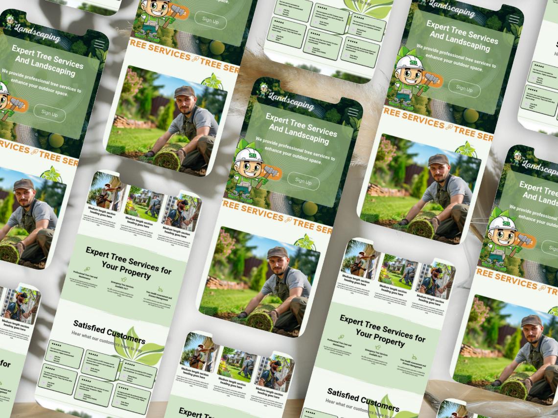 Landscaping Wix Website Template: Tree Service Business - Etsy