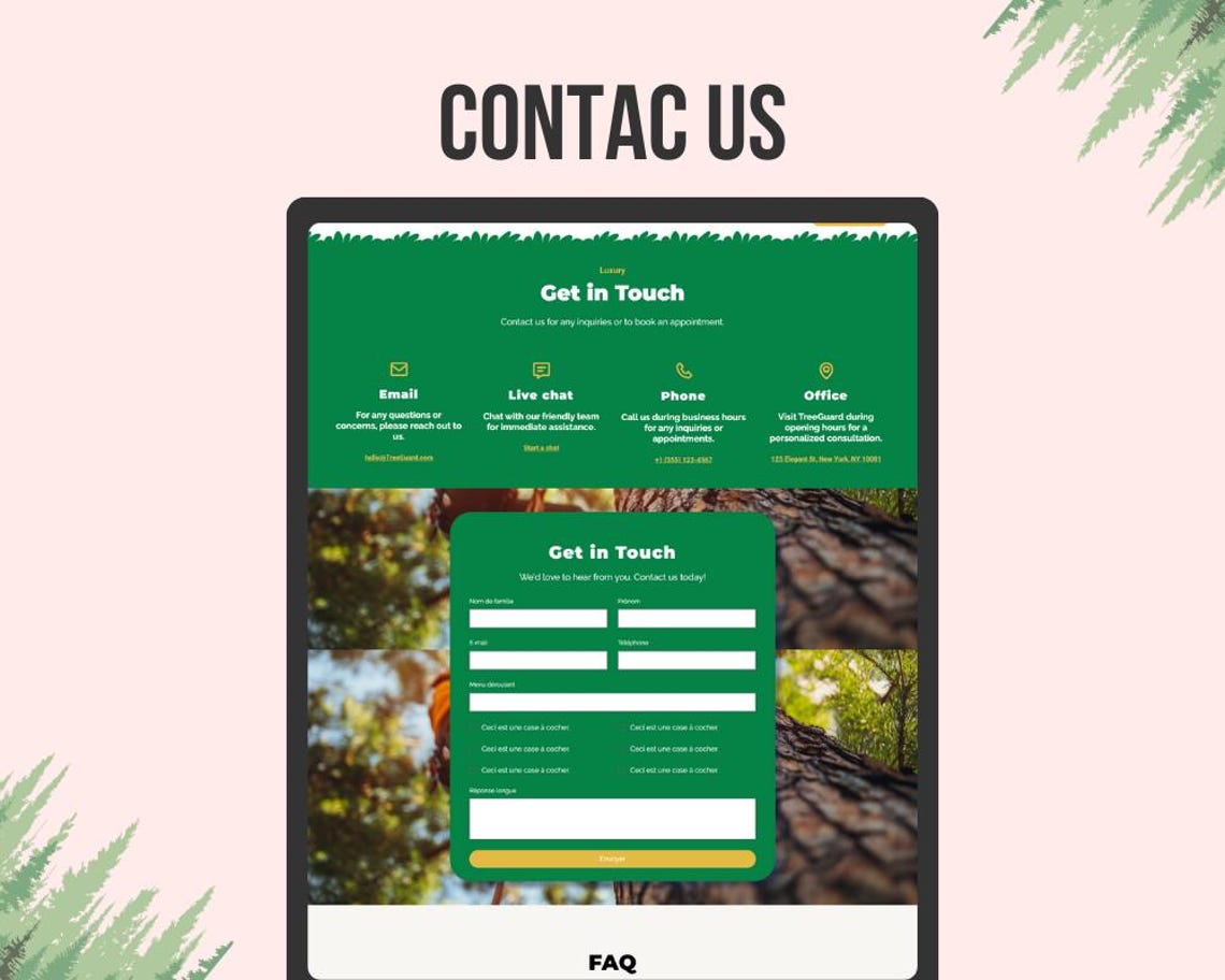 Wix Tree Service Website | Landscaping Services Wix Layout, Gardening ...