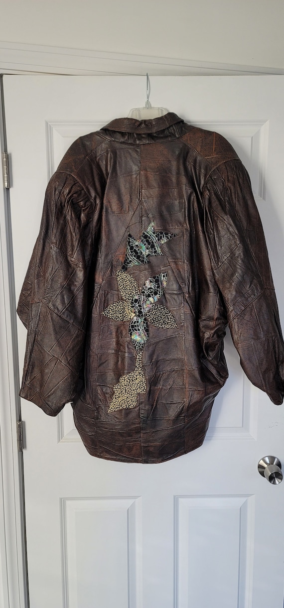 unique vintage leather jacket - Gem