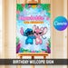 Lilo Stitch Welcome Sign Template, Printable Birthday Party Stitch ...