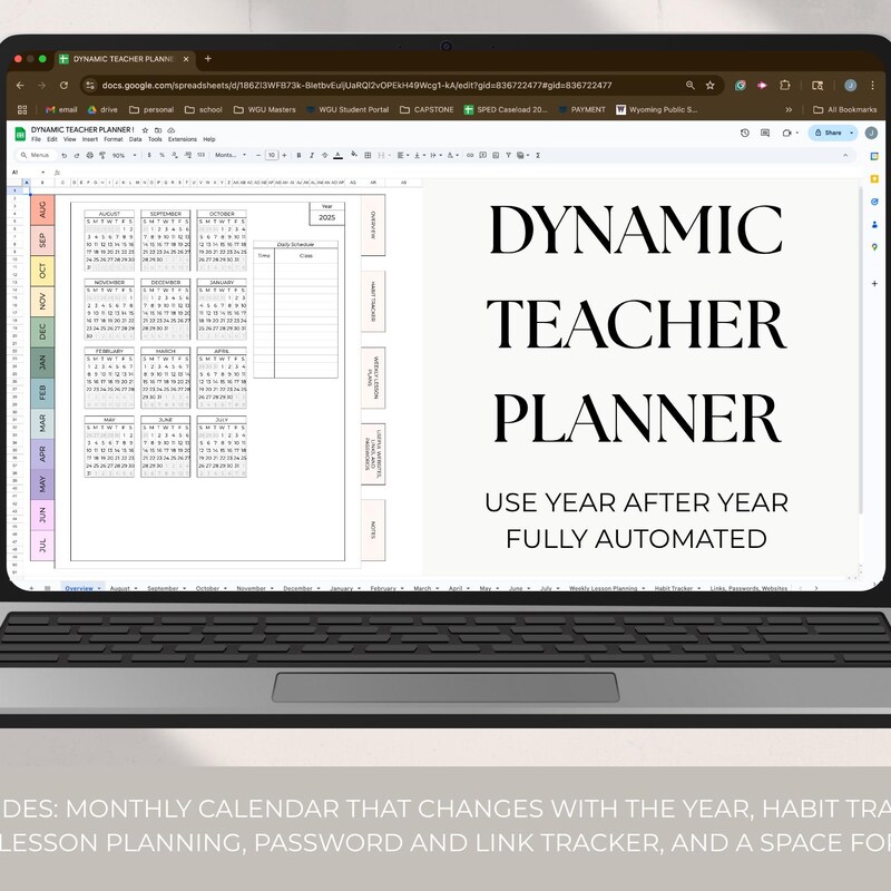 Teacher Planner - Etsy