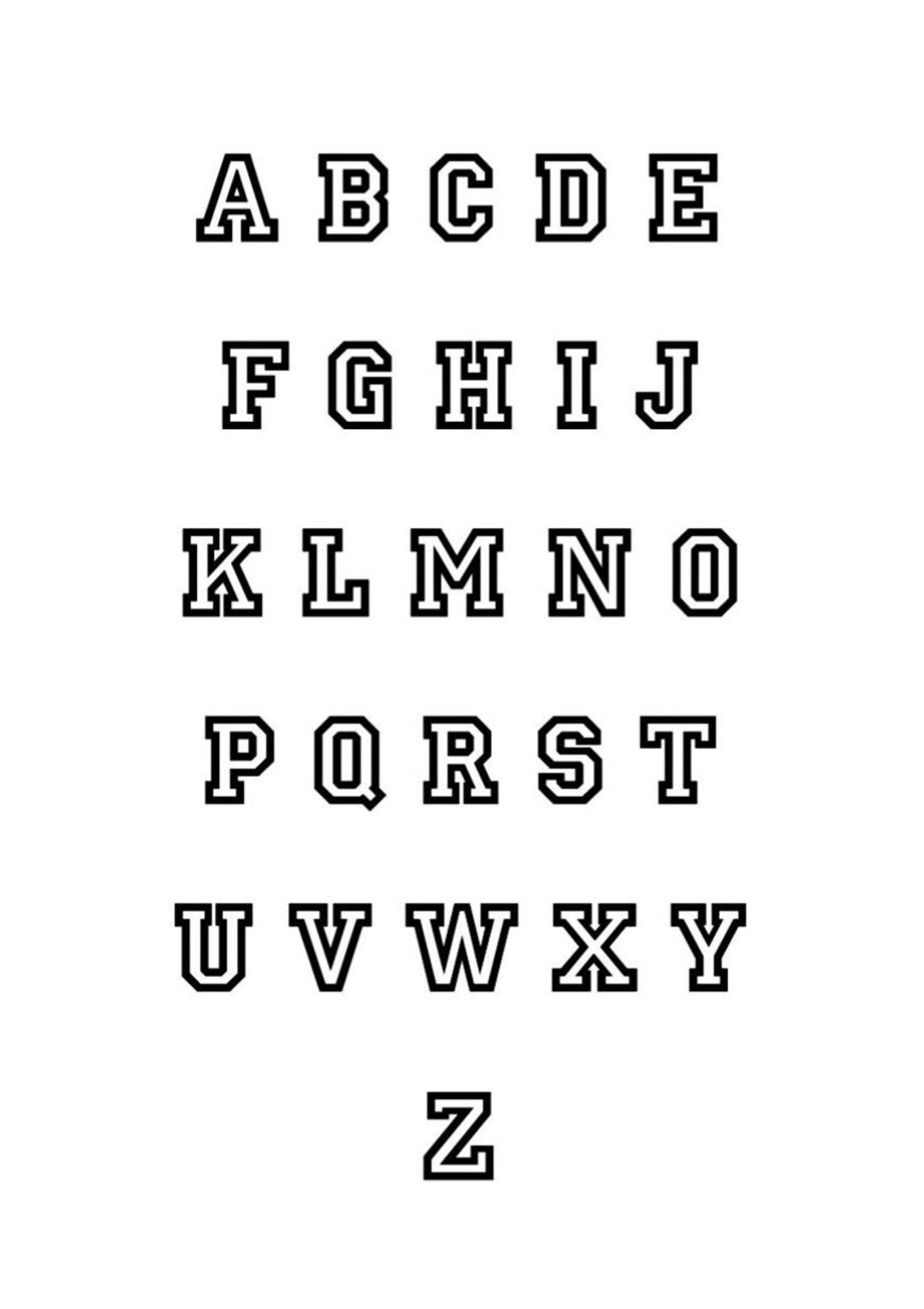 Large College Font - Etsy