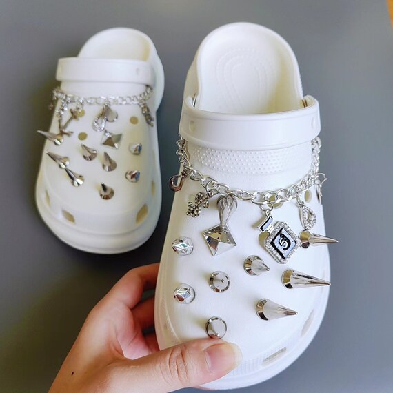 Buy Metal Punk Charms And Chains Goth Shoe Charms Metal, 44% OFF