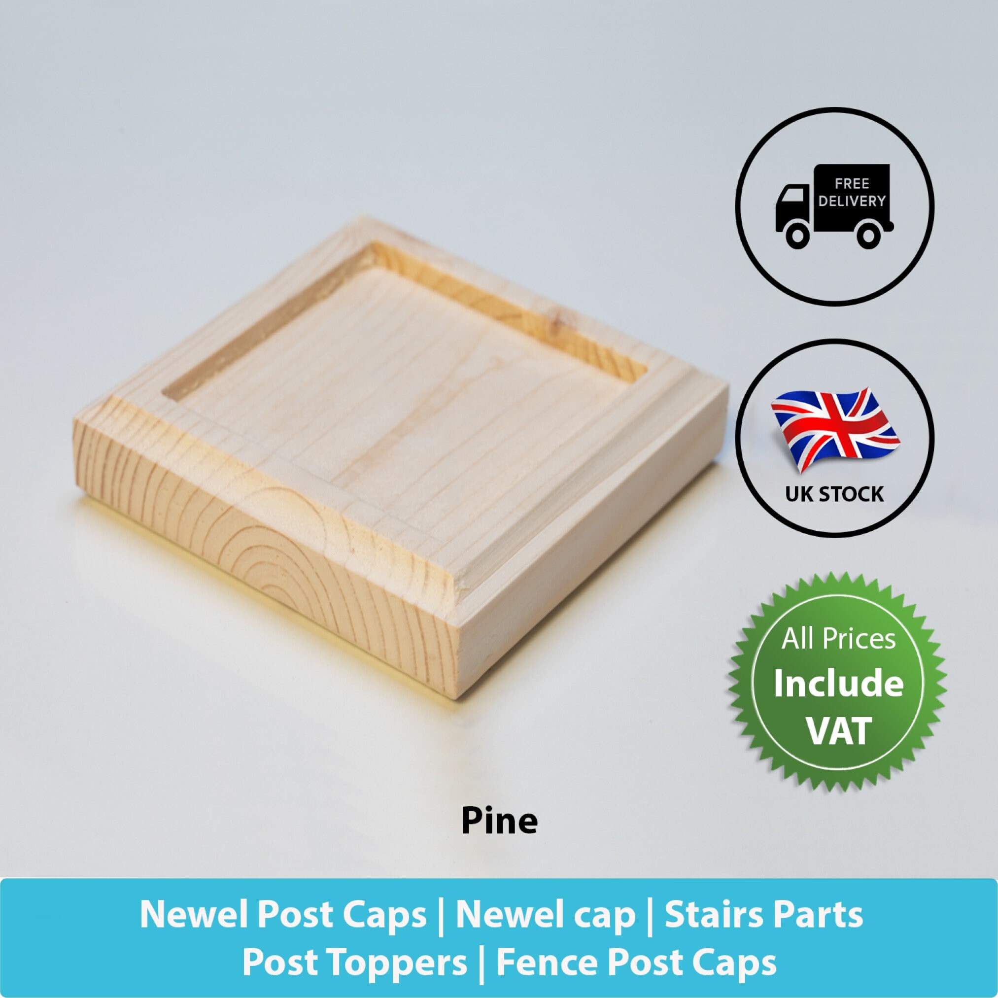 Newel Post Caps Newel Cap Stairs Parts Post Toppers Fence Post Caps ...