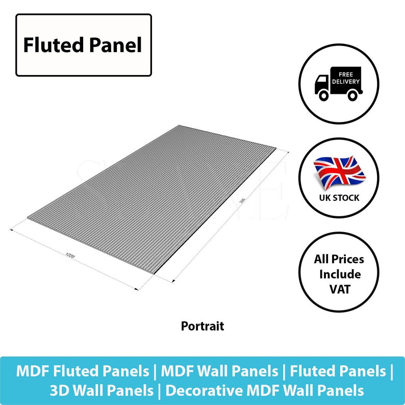 Decorative MDF Wall Panels Fluted Panels 3D Wall Panels Wood - Etsy