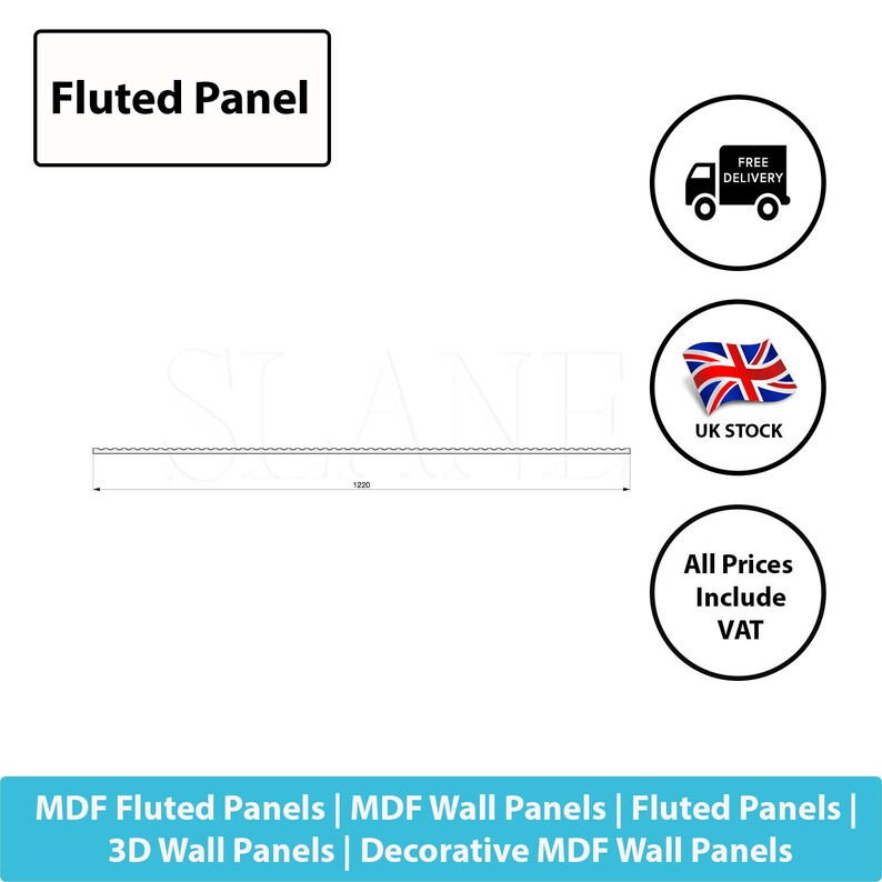 Decorative MDF Wall Panels Fluted Panels 3D Wall Panels Wood - Etsy