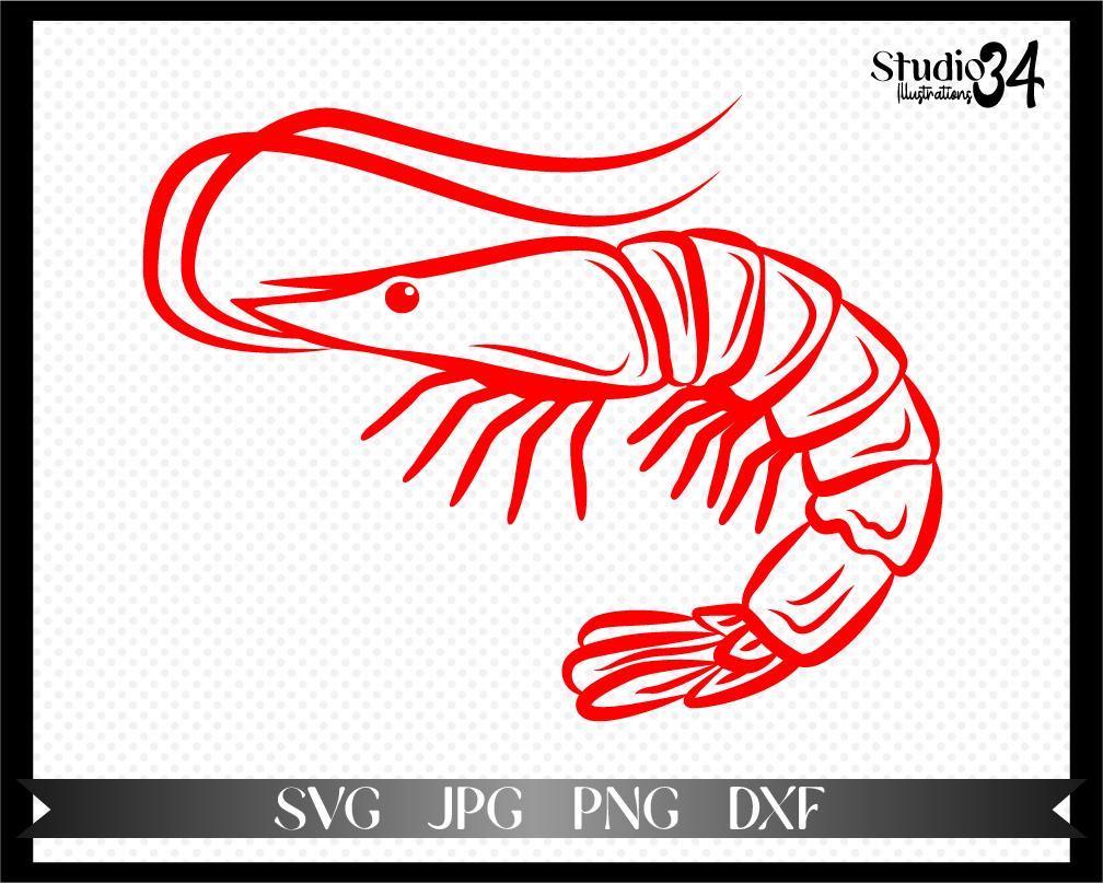 Shrimp / Prawn SVG, Cut File for Cricut or Silhouette for HTV or ...