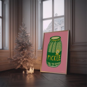 Pickle-trend Poster-moderner Stil,poster Essen,retro Malerei, Küche ...