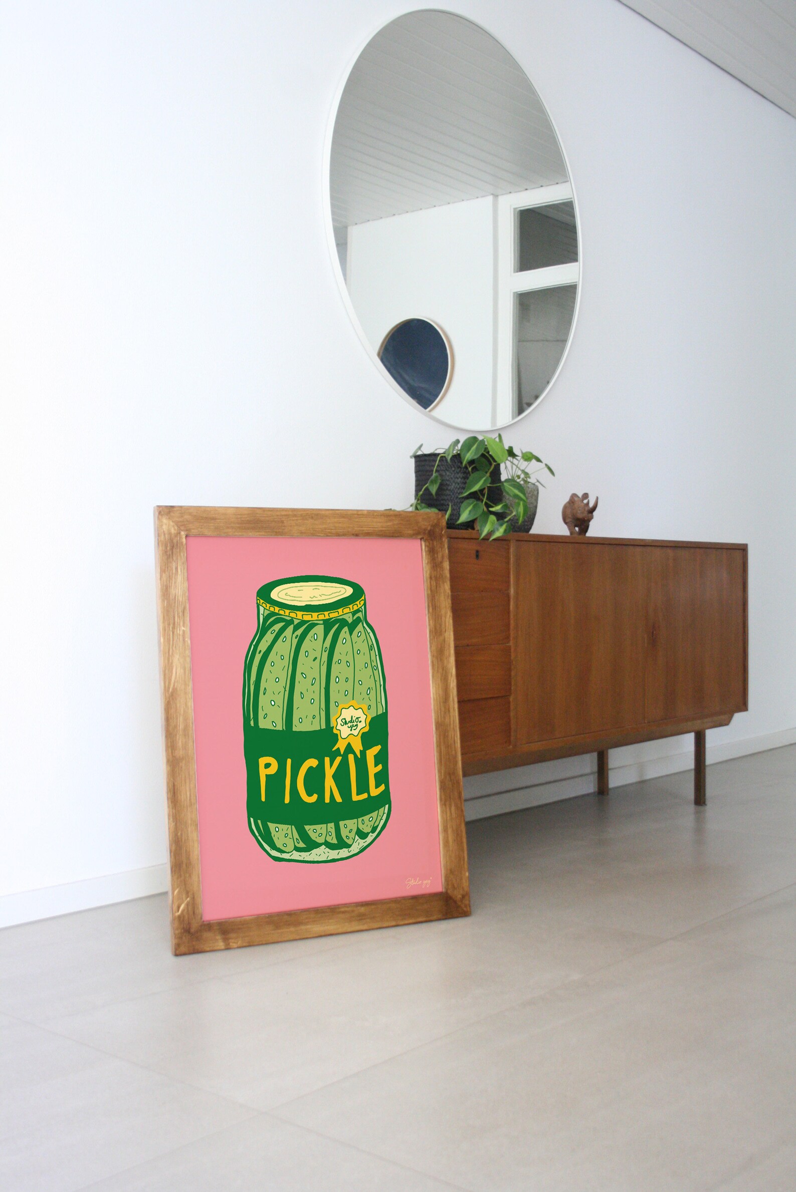Pickle-trend Poster-moderner Stil,poster Essen,retro Malerei, Küche ...