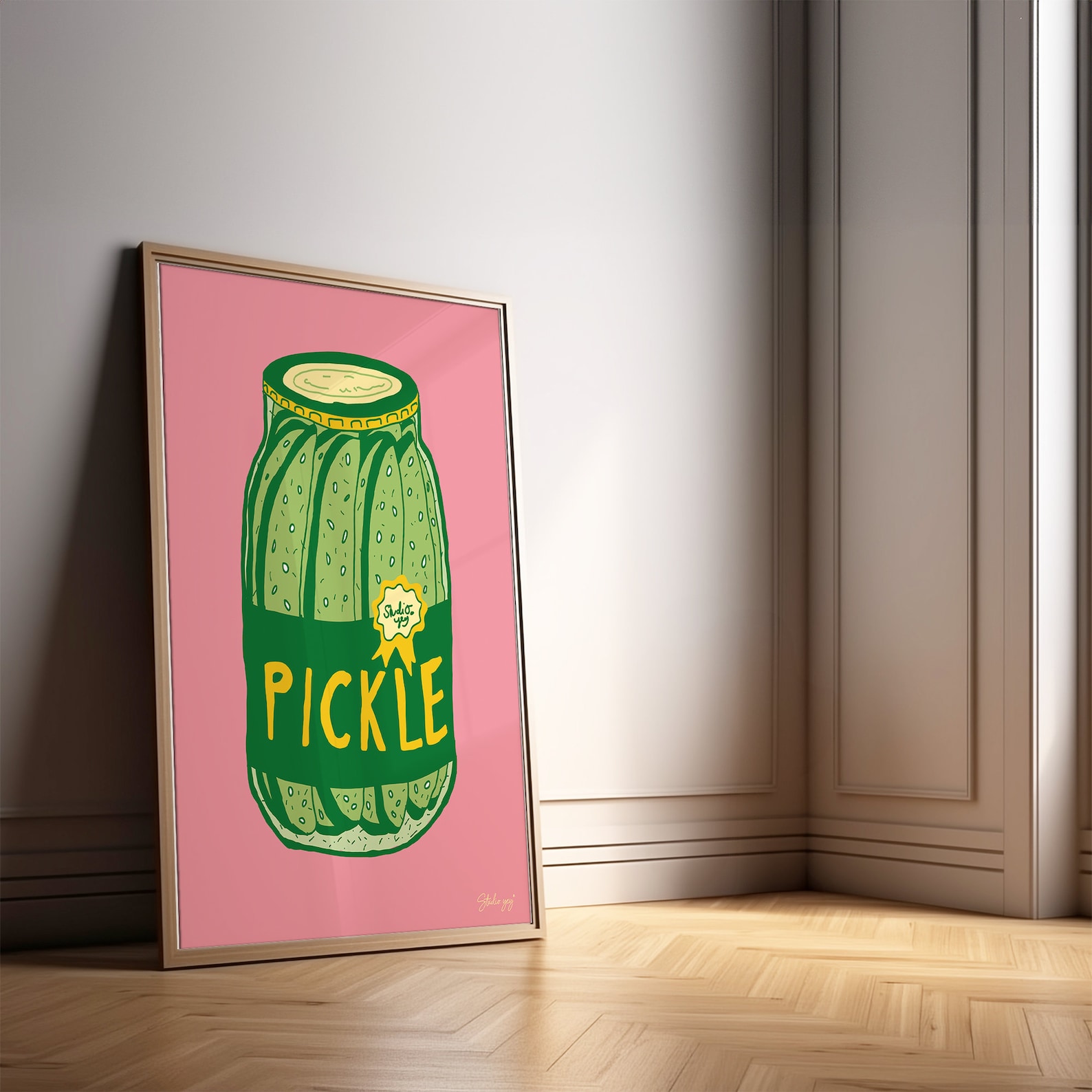 Pickle-trend Poster-moderner Stil,poster Essen,retro Malerei, Küche ...
