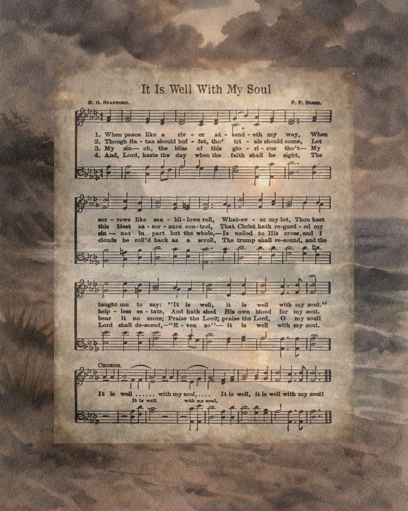 It is Well With My Soul Wall Art – Christian Home Decor – Inspirational ...