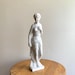 Vintage Marble Goddess Statue / White Stone Female Statue / Goddess ...