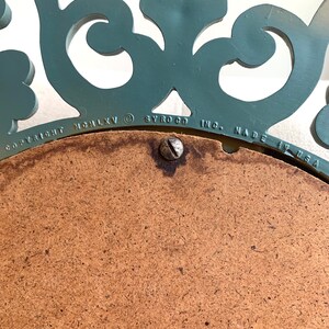 Vintage Blue Ornate Syroco Mirror / Syroco Oval Mirror / Vintage ...