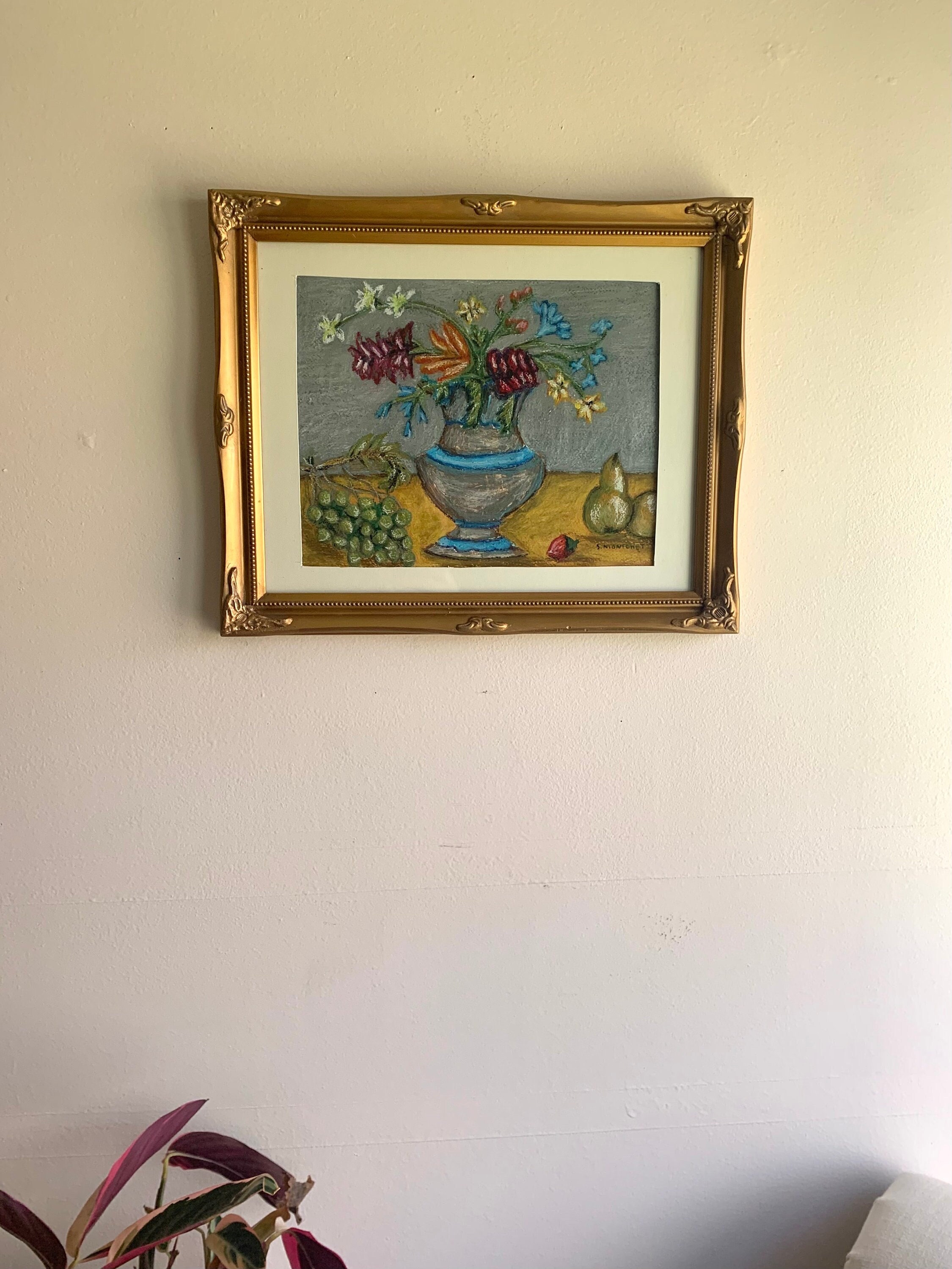 Original Pastel Still Life / Signed Original Art / Framed Still Life ...