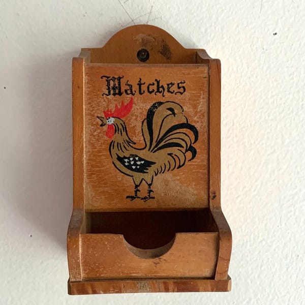 Wooden Match Holder - Etsy