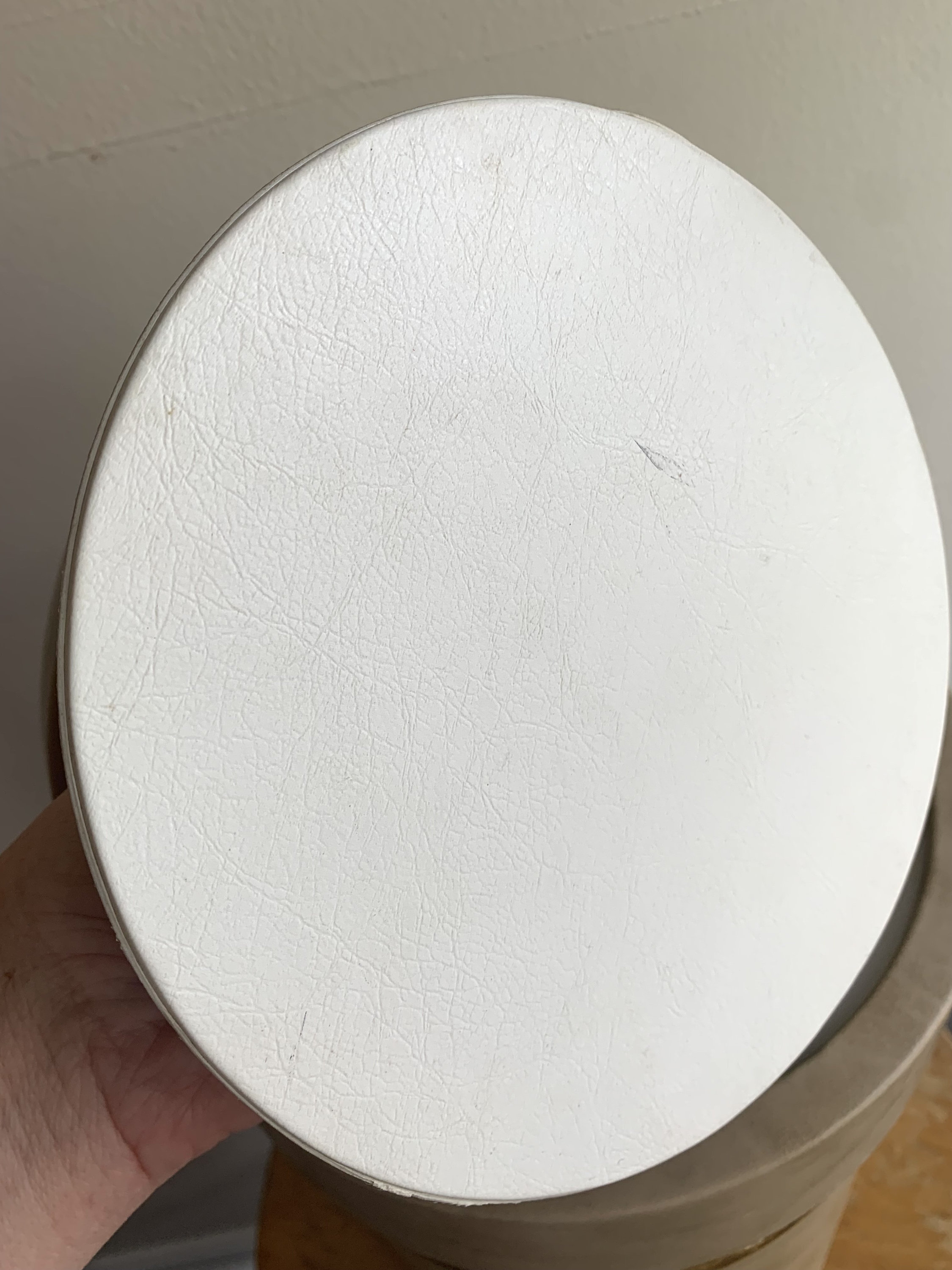 Vintage Vinyl Ice Bucket / Shelton Ware Ice Bucket / Tall Beige Ice ...