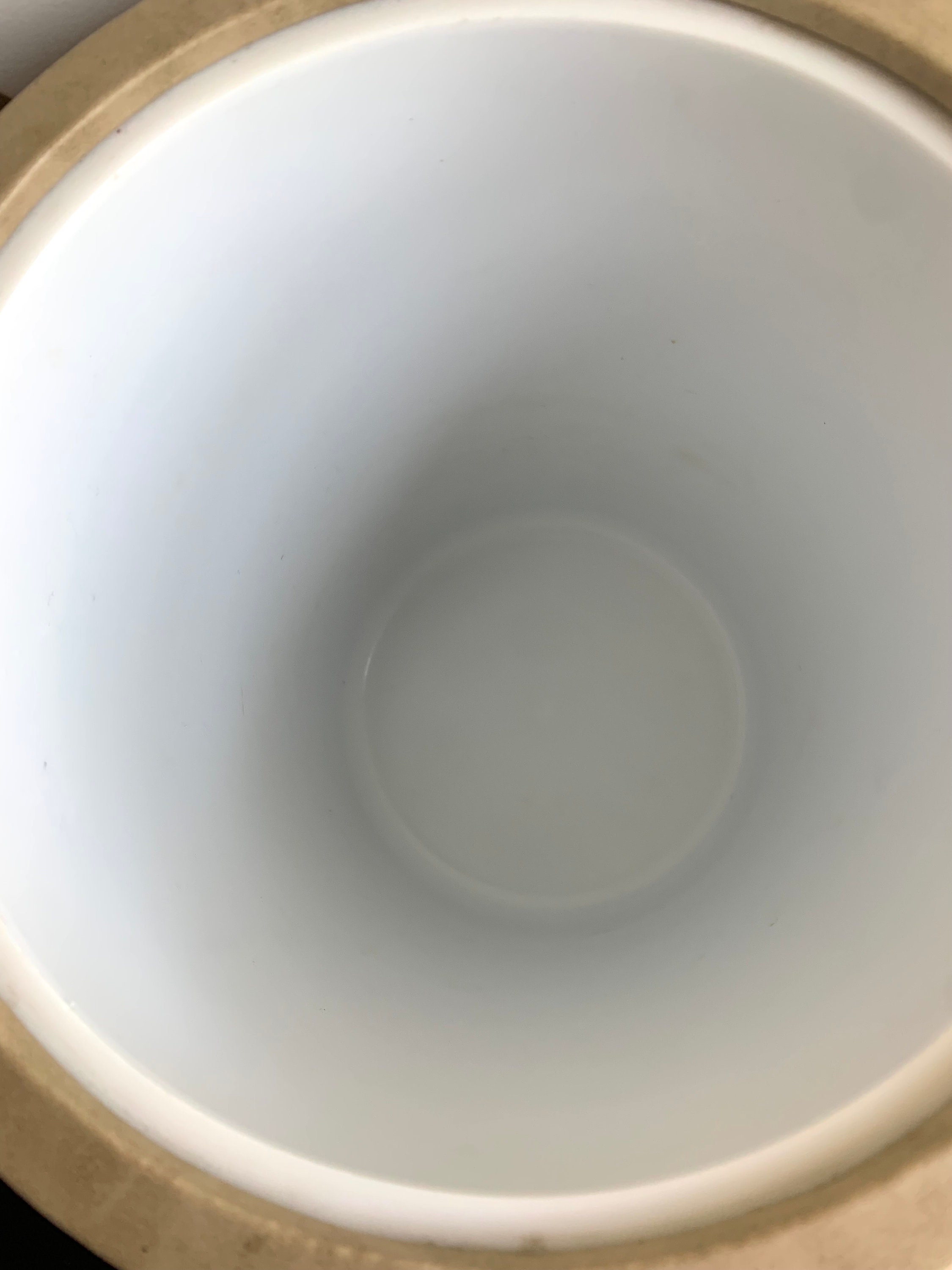 Vintage Vinyl Ice Bucket / Shelton Ware Ice Bucket / Tall Beige Ice ...