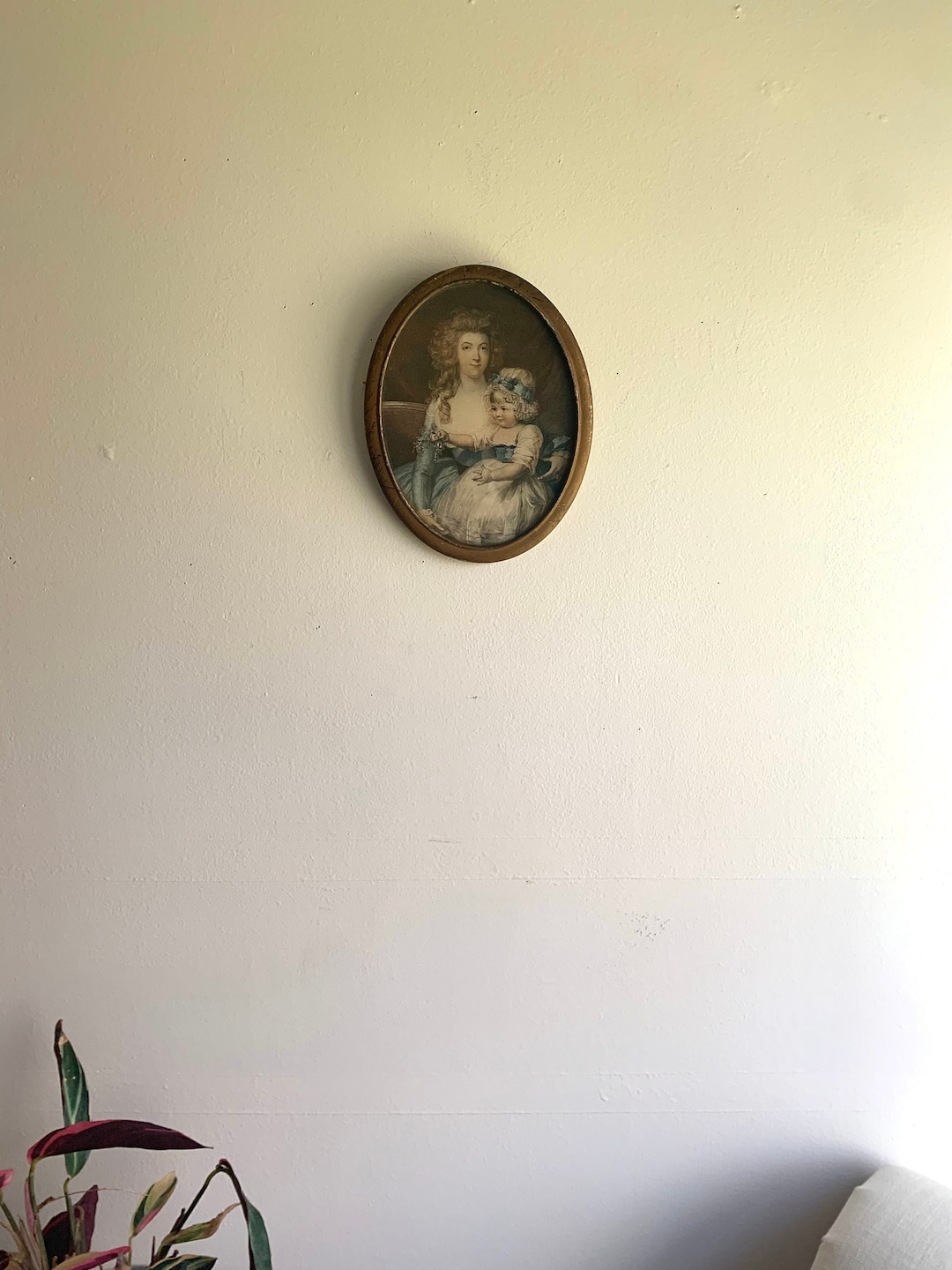 Antique 18th Century Portrait Art Print / Antique Framed Art / Antique ...