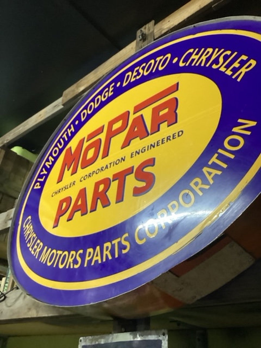 Mopar Sign, Chrysler, Dodge, Disota Lightbox Sign Folded Metal ...