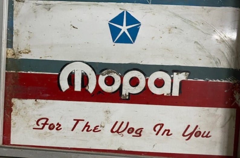 Mopar Sign, Chrysler, Dodge, Disota Lightbox Sign Folded Metal ...