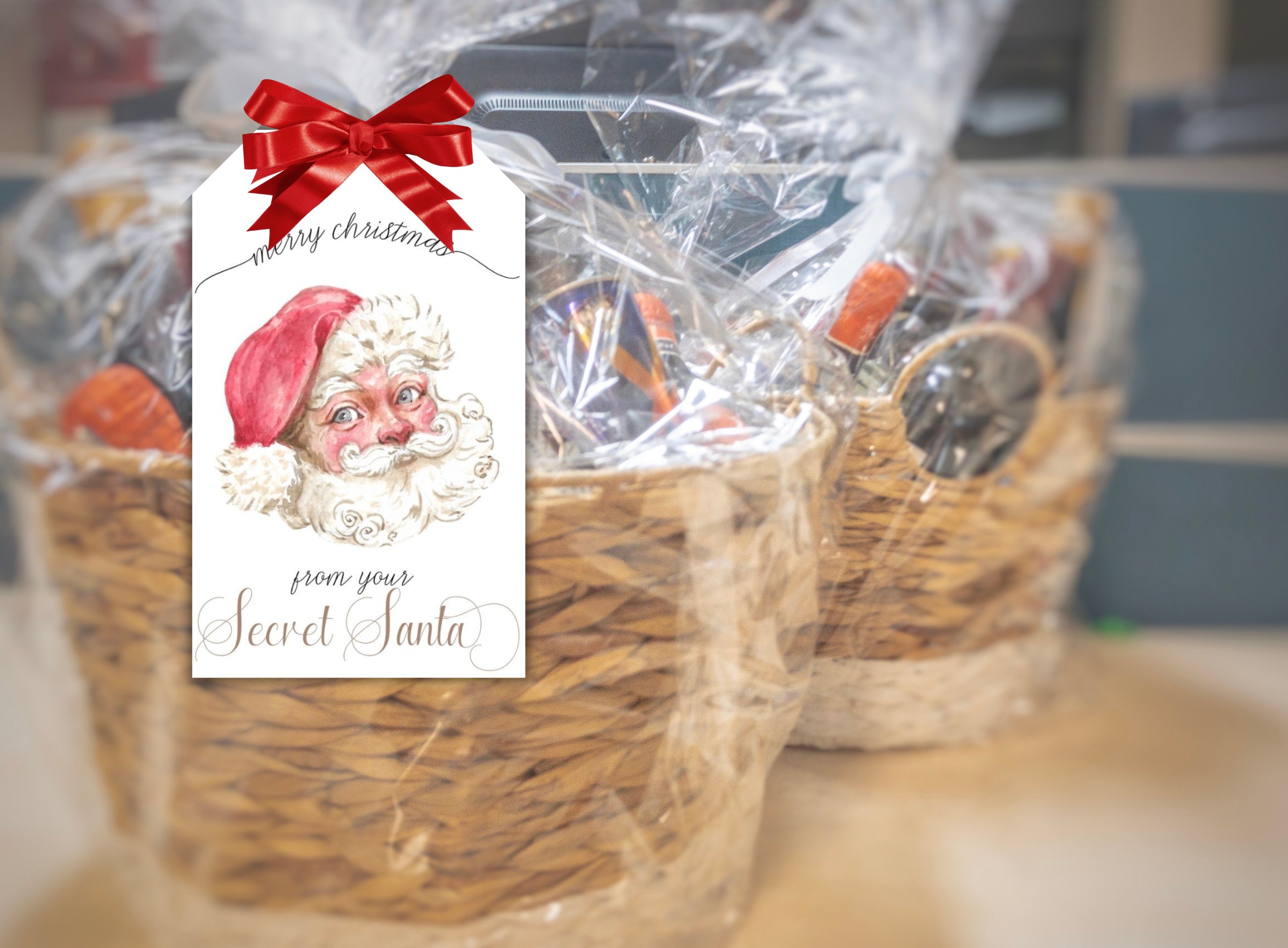 Secret Santa Gift Tags Printable - Etsy