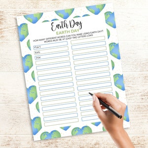 Earth Day Game Bundle, Earth Day Printable Game for Kids & Adults ...