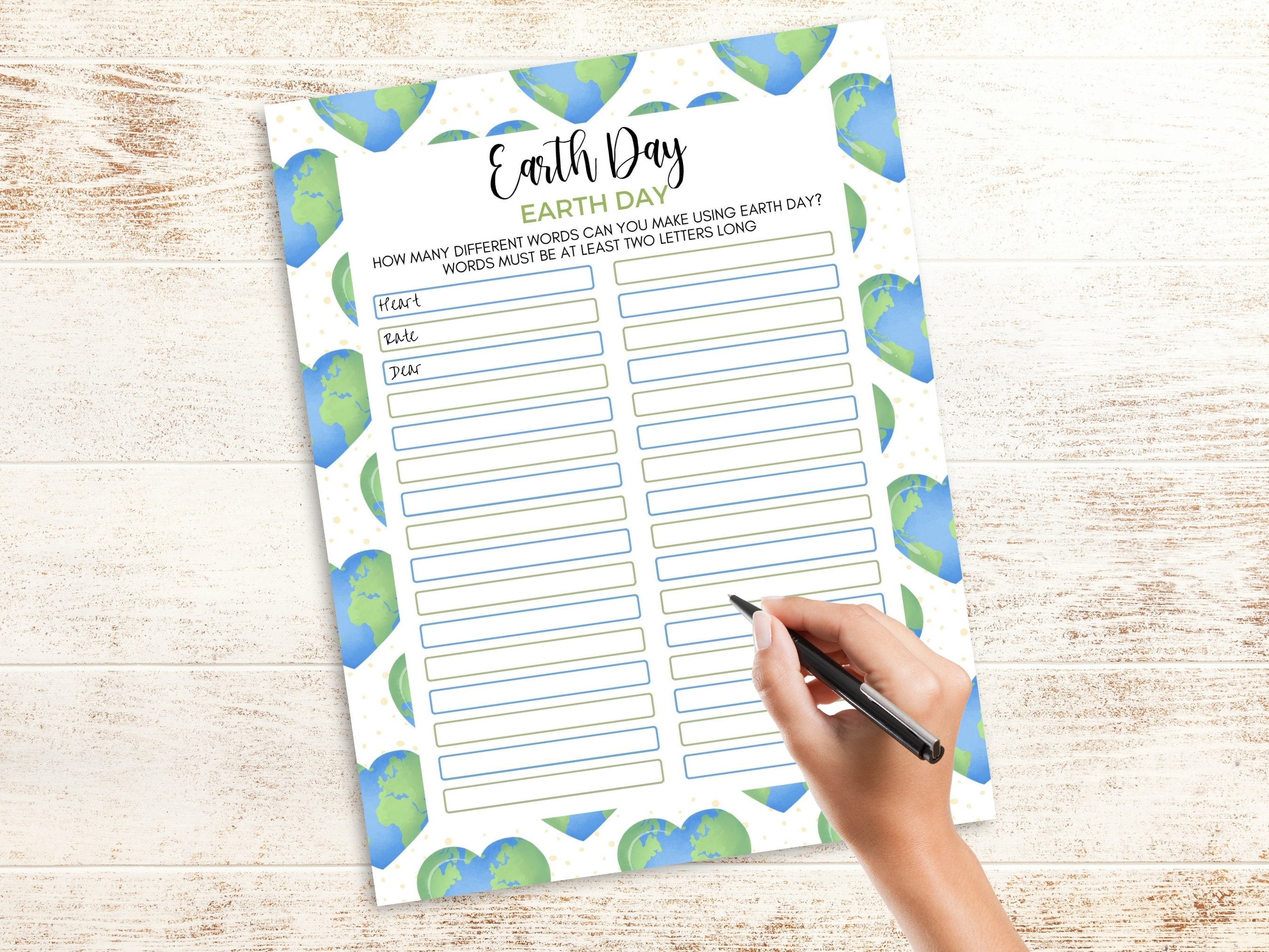 Earth Day Game Bundle, Earth Day Printable Game for Kids & Adults ...