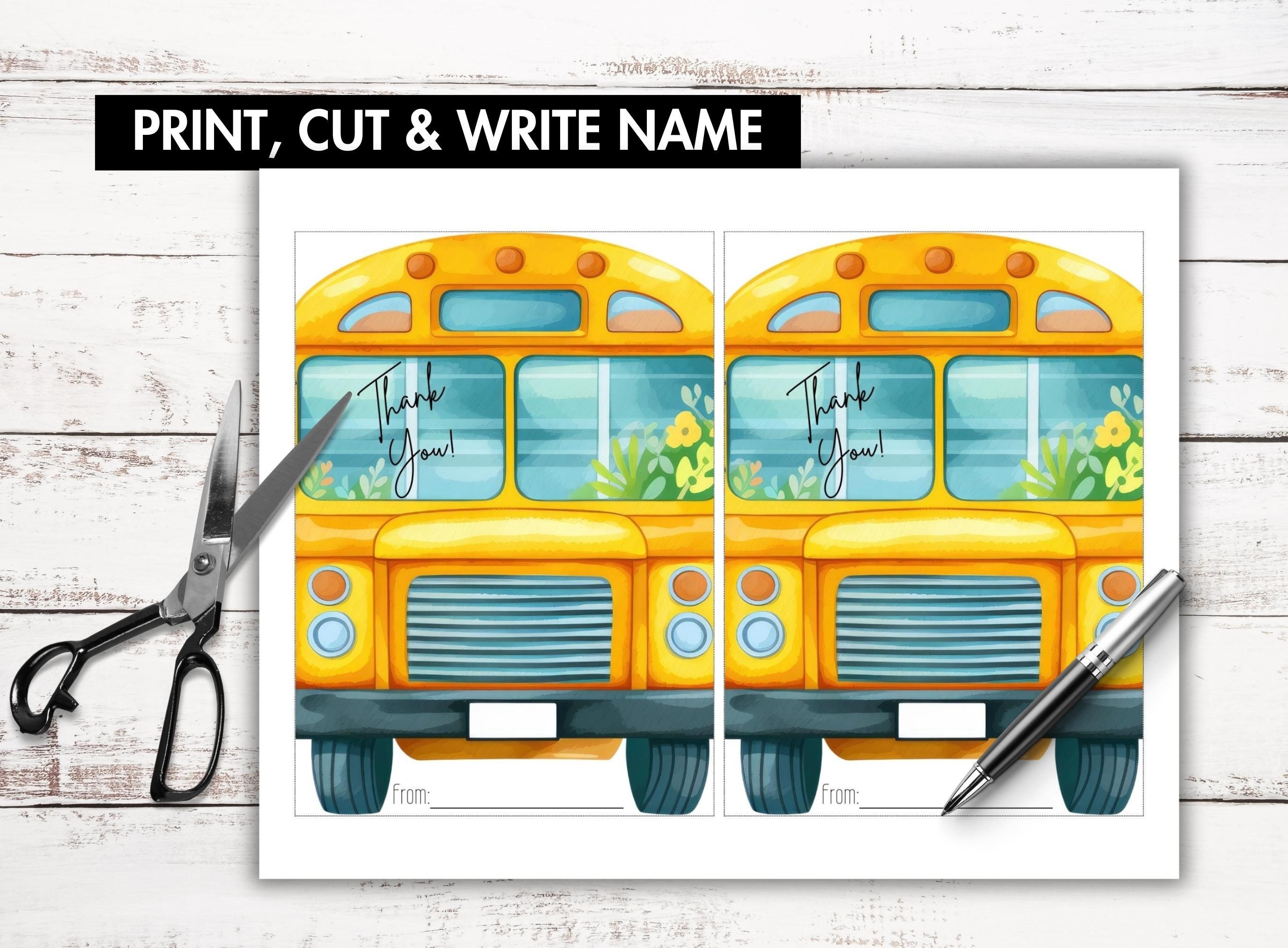 Bus Driver Appreciation Card - Etsy