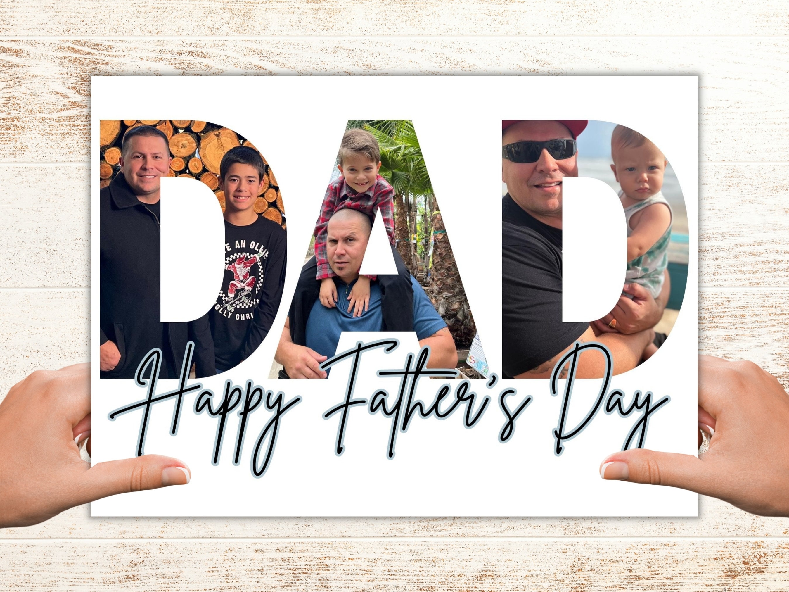 Father's Day Greeting Card, Template Card for Dad, Gift for Dad ...