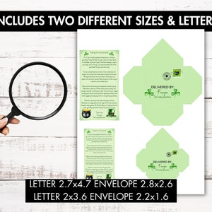 Mini Leprechaun Letter, St Patrick's Day Letter, 2 Mini Letters, St ...
