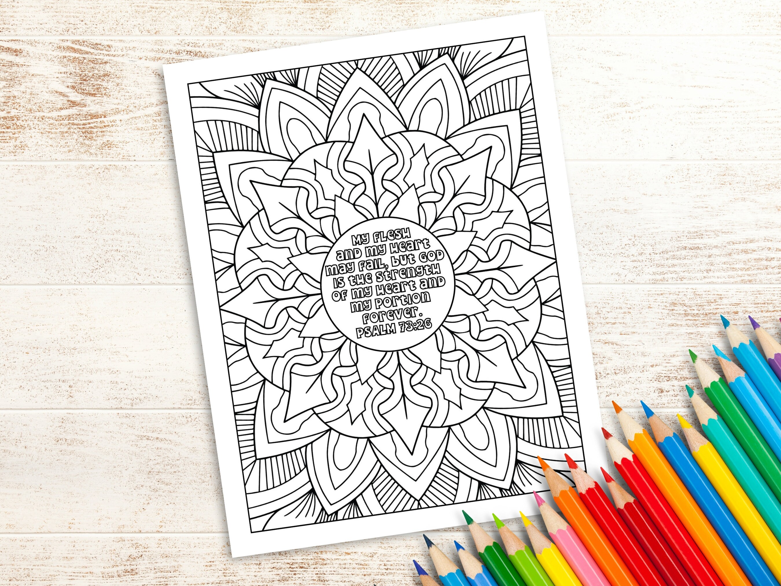 20 Bible Verse Coloring Pages, INSTANT DOWNLOAD, Christian Coloring ...
