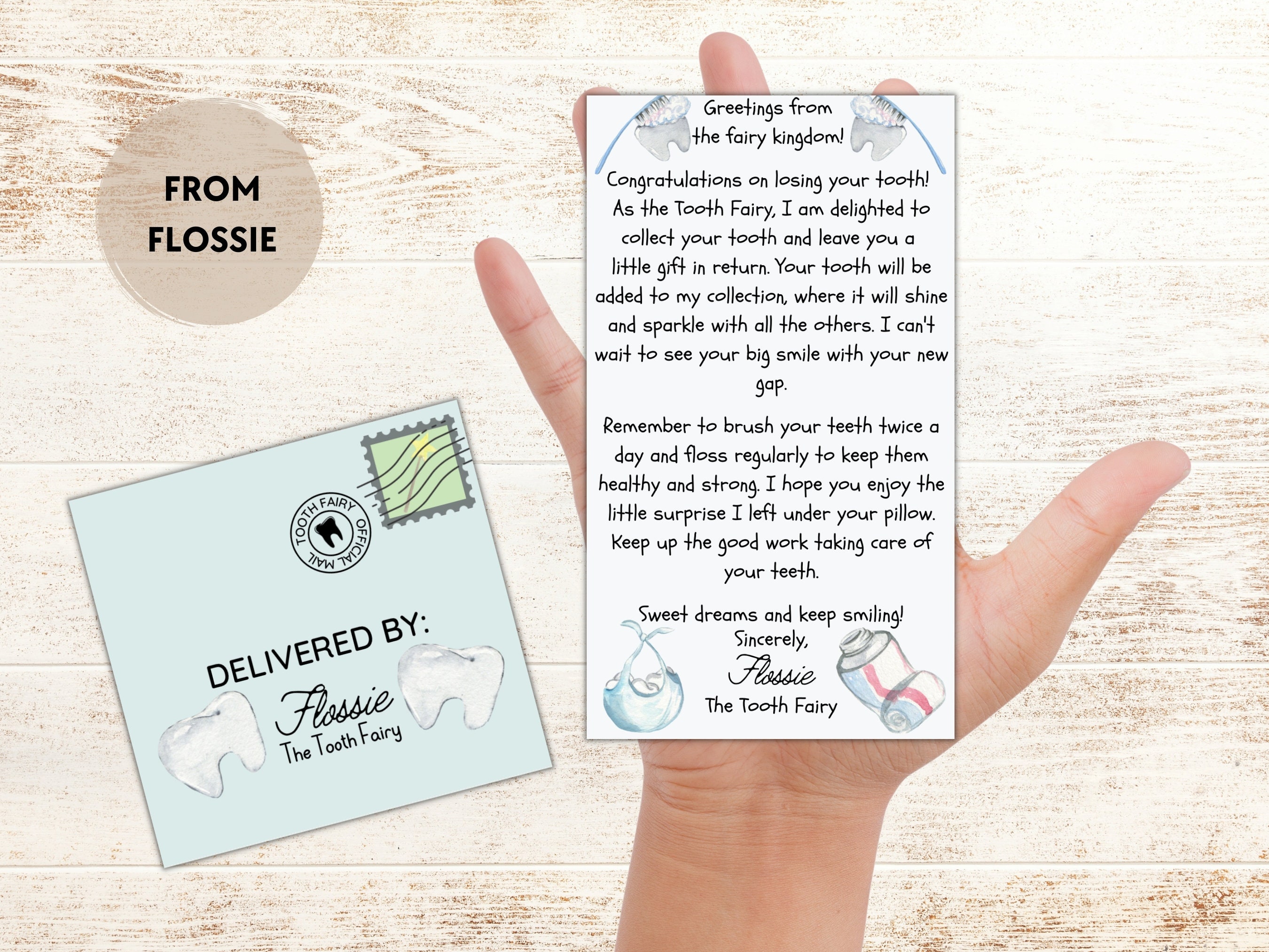 Mini Tooth Fairy Letter, Mini Envelopes, Tooth Fairy Letter Kit, From ...