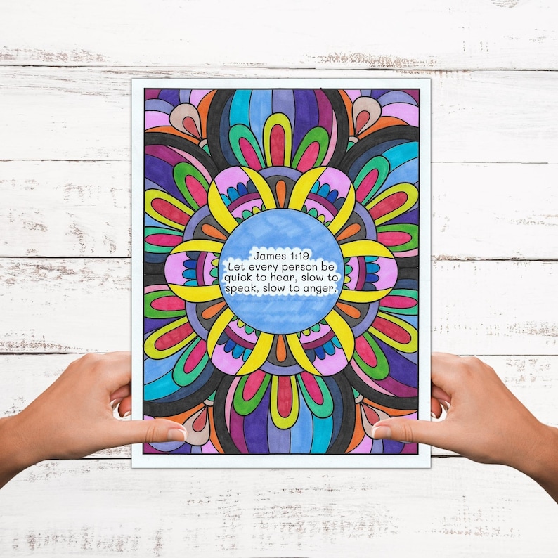 Kids 20 Page Bible Verse Mandala Coloring Pages, INSTANT DOWNLOAD ...