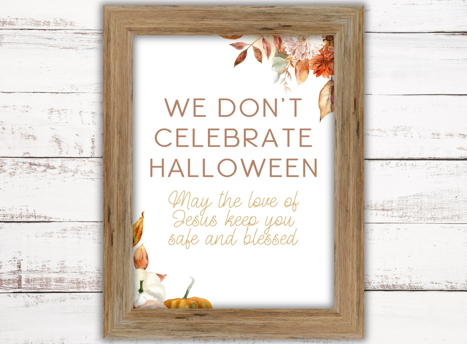 We Do Not Celebrate Halloween Sign, Christian Halloween, Printable Sign ...