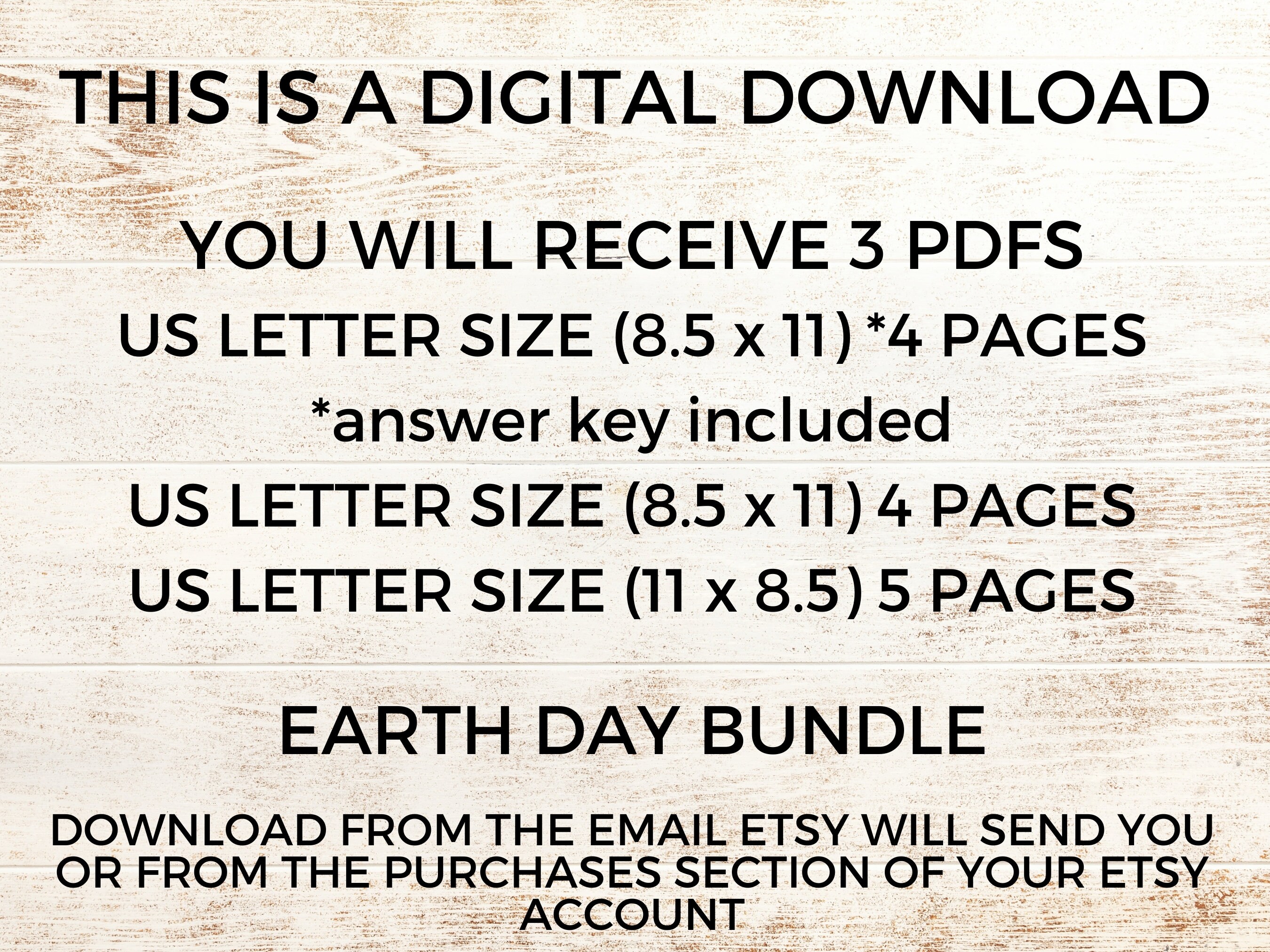 Earth Day Game Bundle, Earth Day Printable Game for Kids & Adults ...