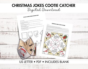 Spring Jokes for Kids, Cootie Catcher, Paper Fortune Teller, Printable ...