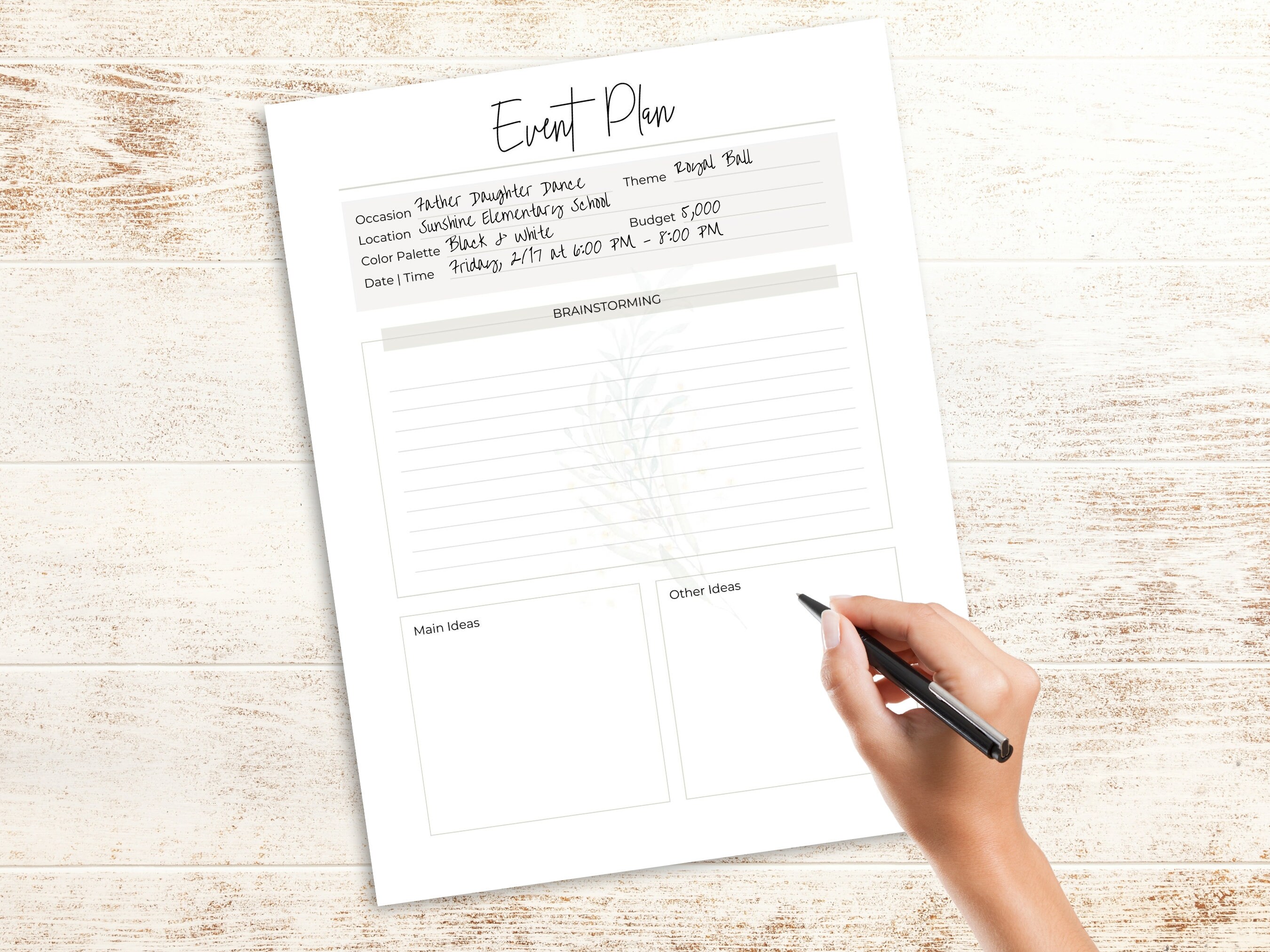 Event & Party Planner, Printable Template Set, Event Checklist ...