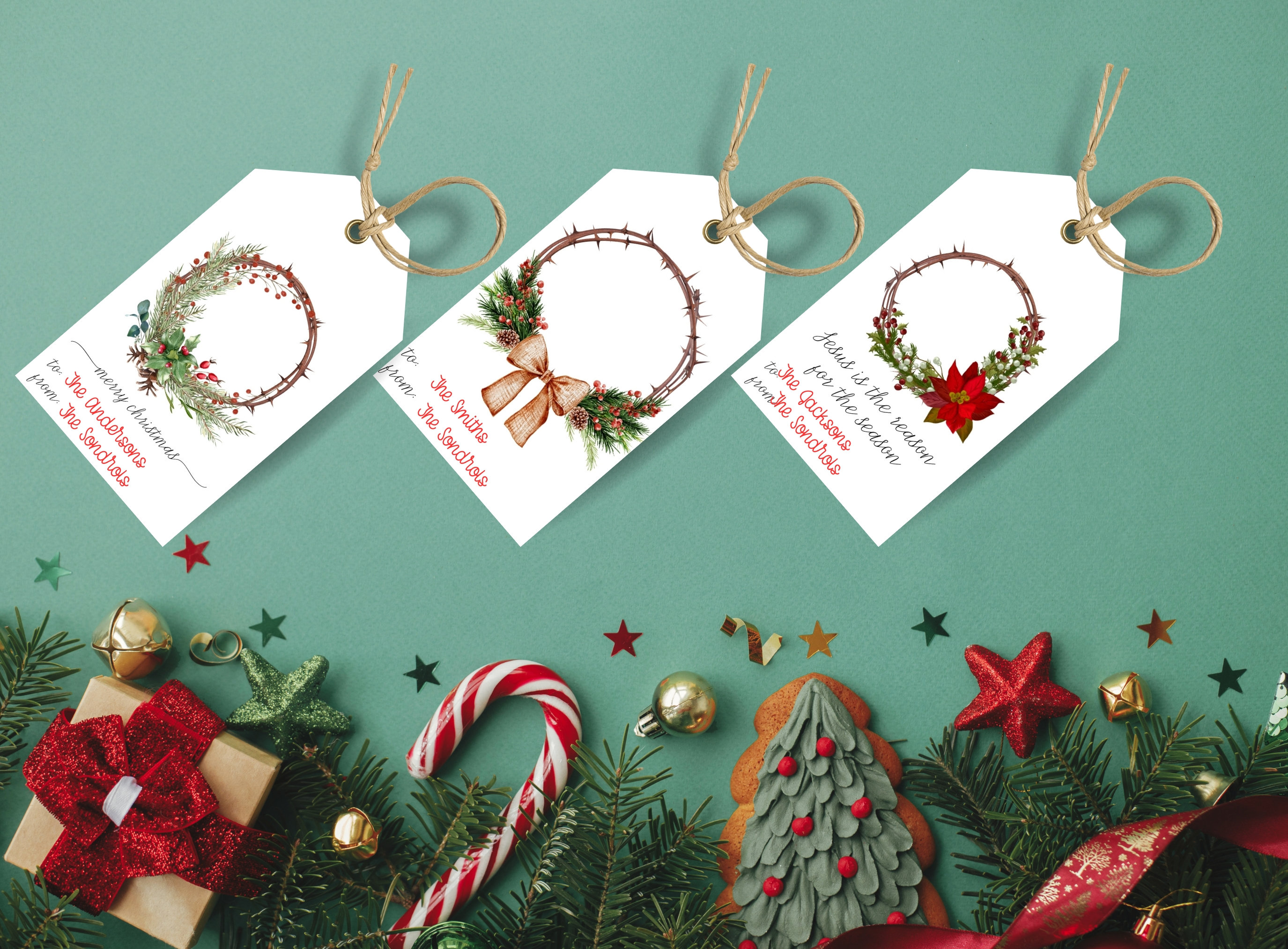 Jesus Christmas Gift Tags - Etsy