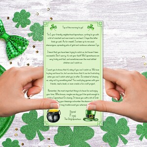 Mini Leprechaun Letter, St Patrick's Day Letter, 2 Mini Letters, St ...