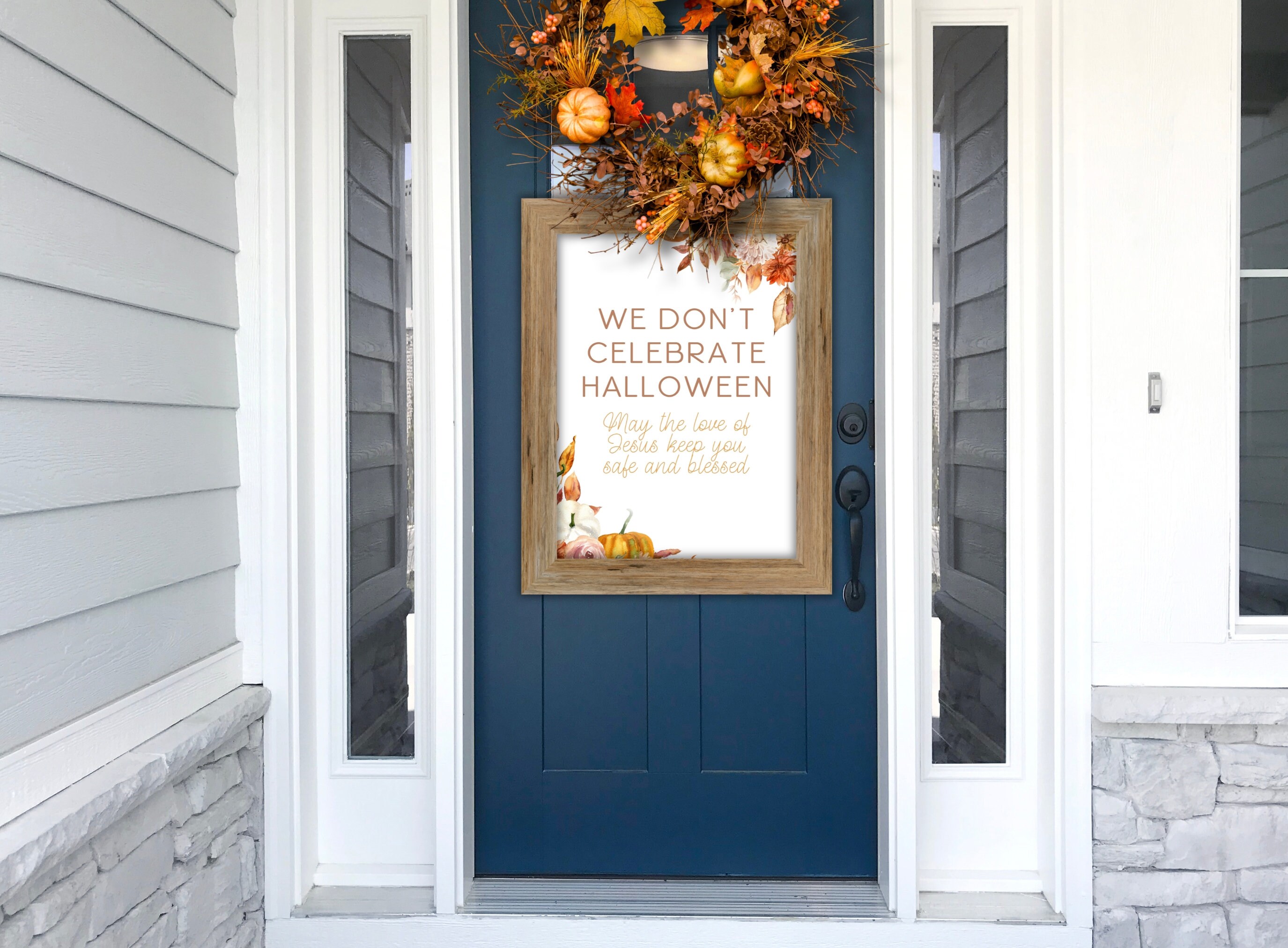 We Do Not Celebrate Halloween Sign, Christian Halloween, Printable Sign ...
