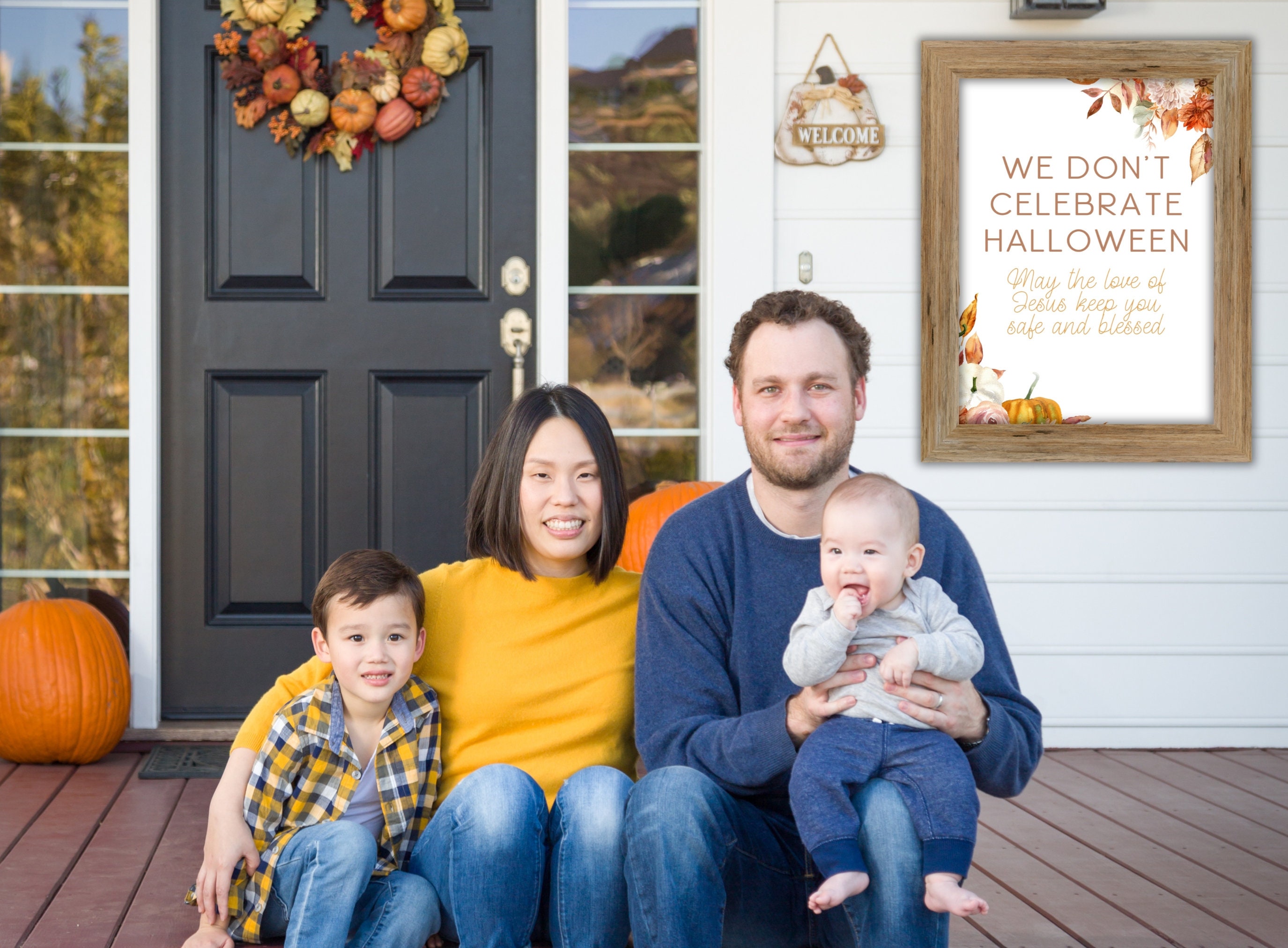 We Do Not Celebrate Halloween Sign, Christian Halloween, Printable Sign, Instant Digital ...