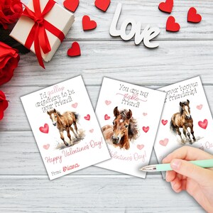 Printable Horse Valentines Personalized - Etsy