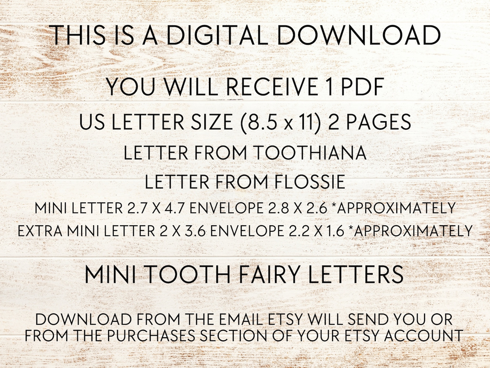 Mini Tooth Fairy Letter, Mini Envelopes, Tooth Fairy Letter Kit, From ...