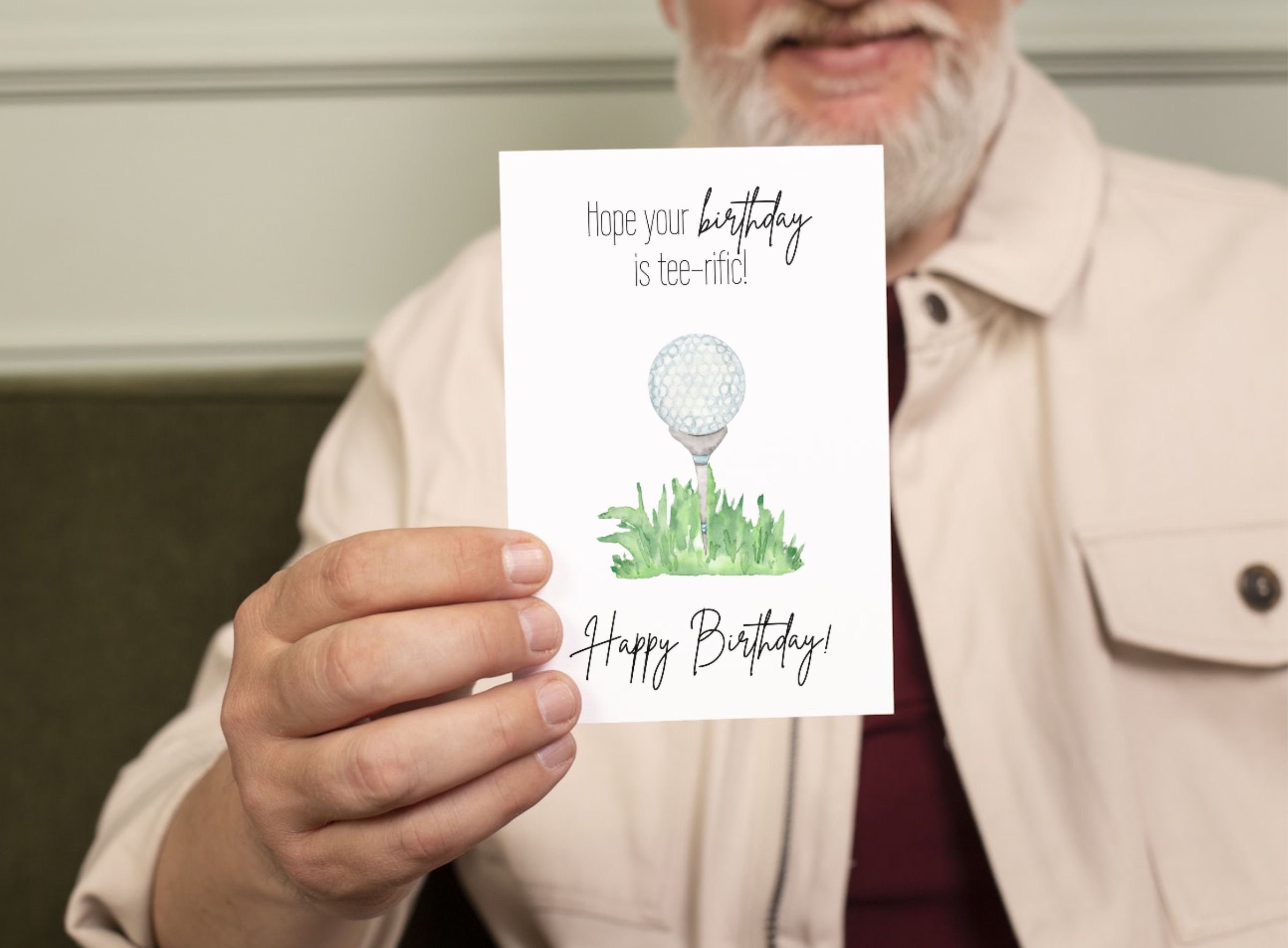 Golf Birthday Card Printable - Etsy