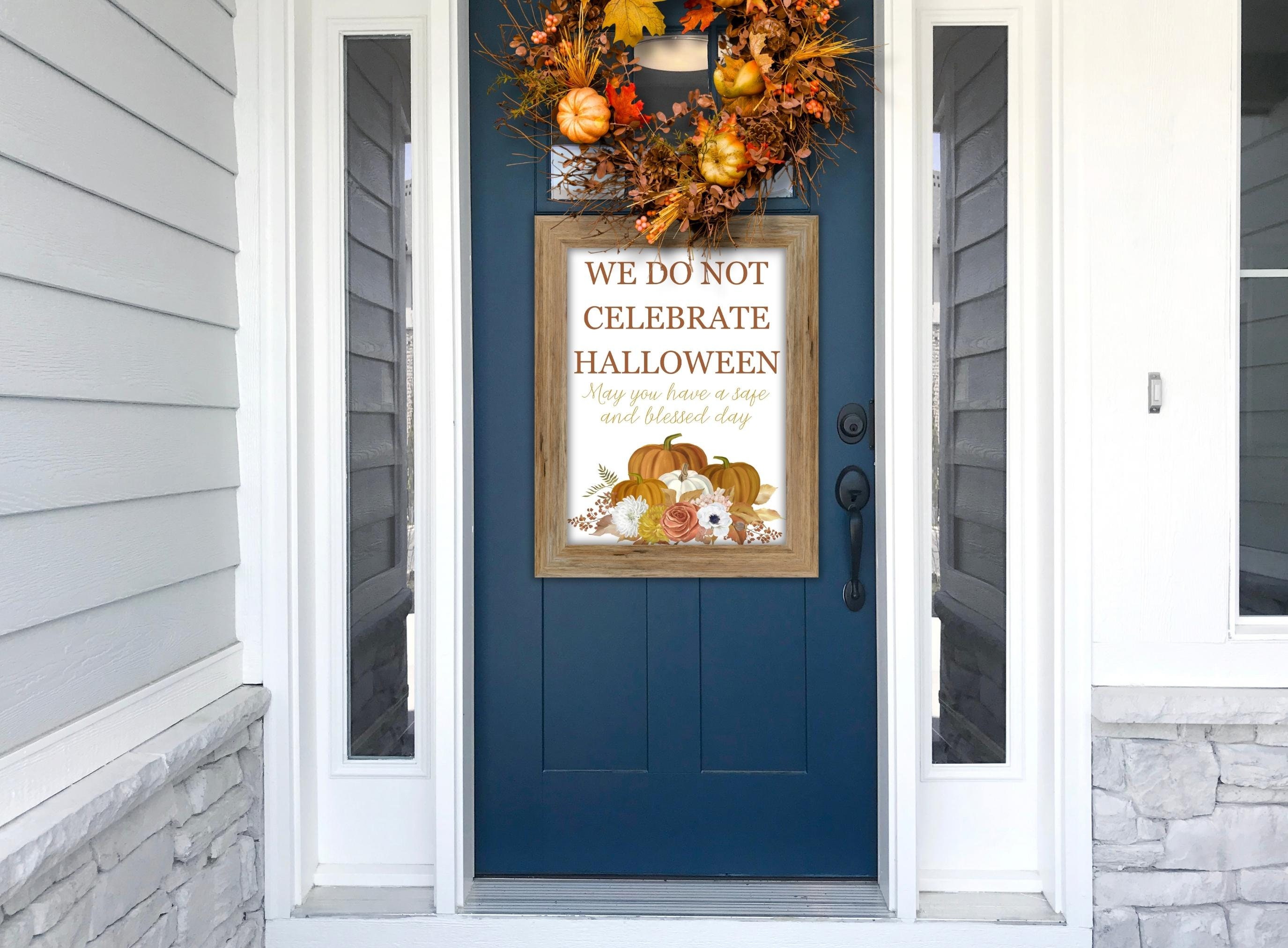 We Do Not Celebrate Halloween Sign, Printable Sign, Instant Digital ...