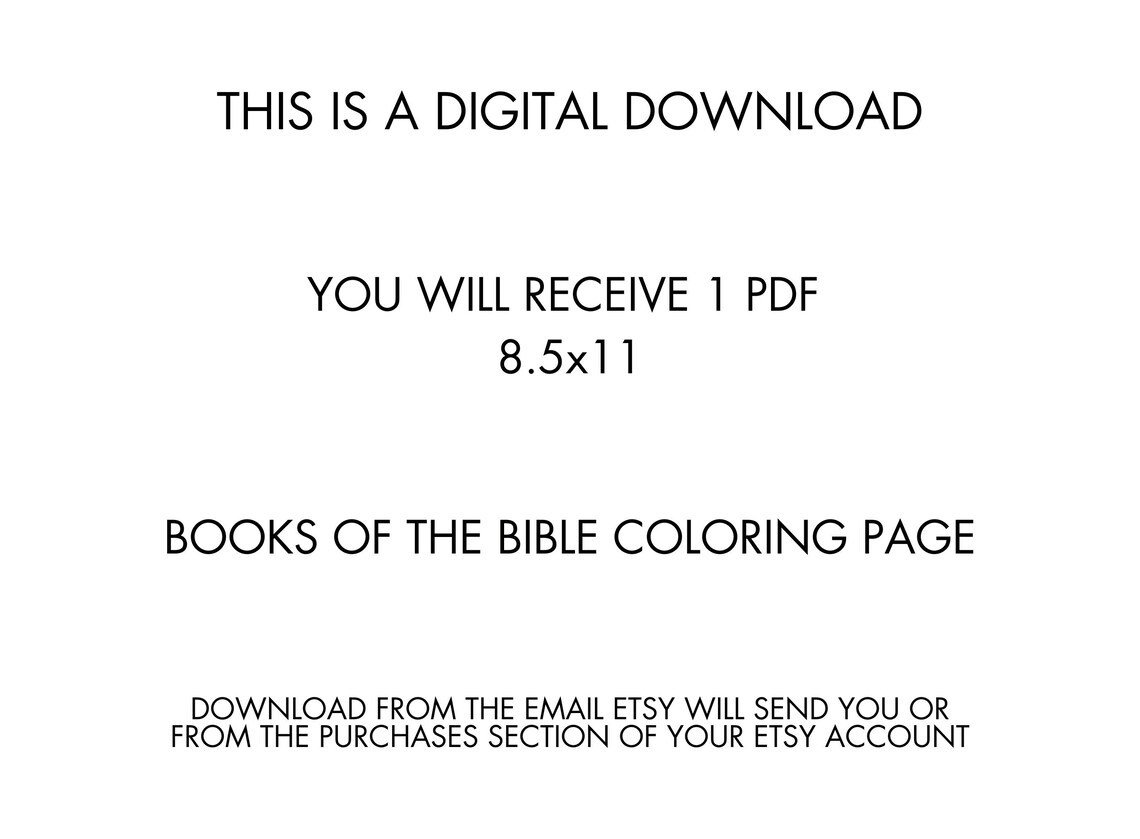 Printable Books of the Bible, Coloring Books of the Bible, Books of the ...