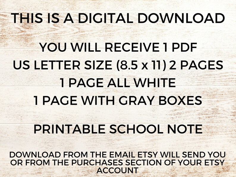 School Note From Home, School Excuse Note, Printable School Notes, Note ...