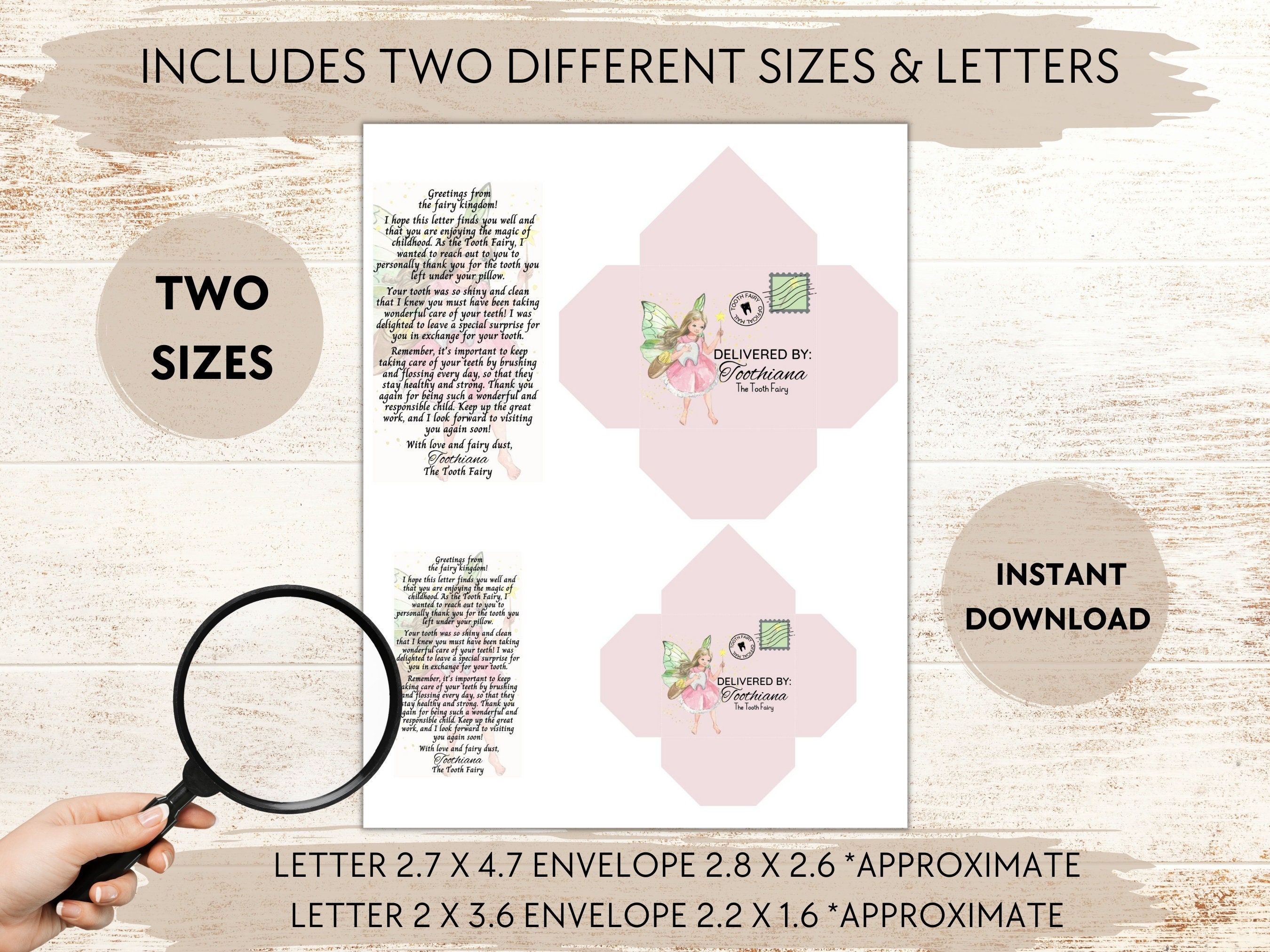 Mini Tooth Fairy Letter, Mini Envelopes, Tooth Fairy Letter Kit, From ...