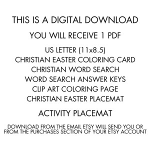 Printable Christian Easter Activity Pages, Church Activity for Kids ...